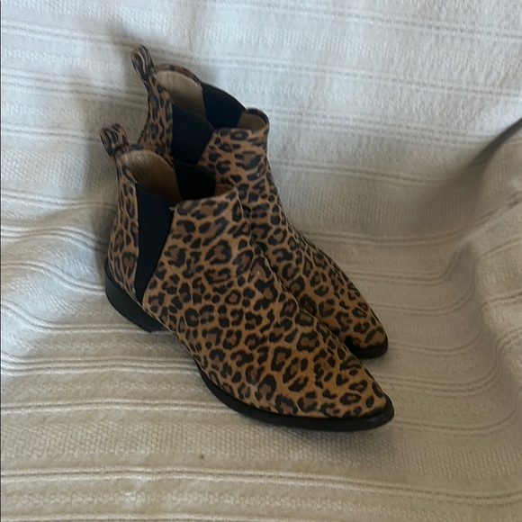 Poppy Barley | Shoes | Leopard Print Ankle Boots | Poshmark